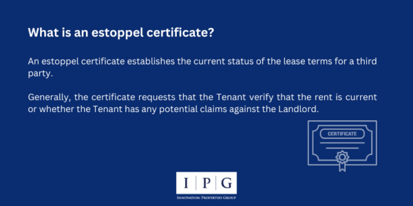 Tenant Estoppel Certificate: What Is It & How Does It Works? - IPG